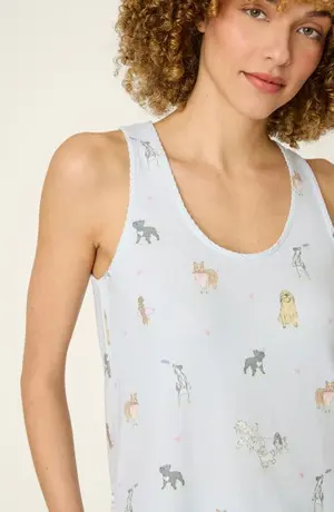 PJ Salvage Bark Park Peached Jersey Pajamas