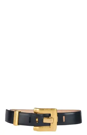 Balmain Anthem Belt 4.5cm-calfskin - Black