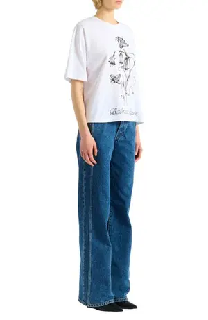 Balmain Printed Flower T-shirt - White