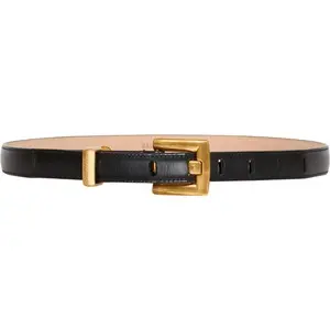 Balmain Anthem Belt 2cm-calfskin - Black