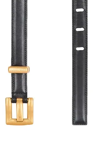Balmain Anthem Belt In Calfskin