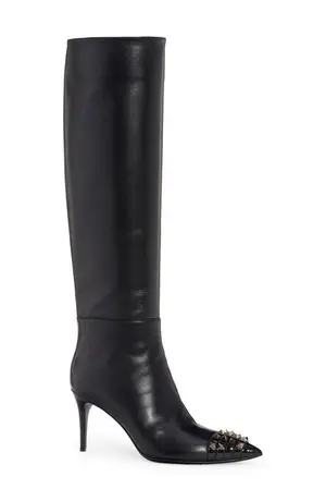 Valentino Garavani Alcove Rockstud Pointed Toe Tall Boot