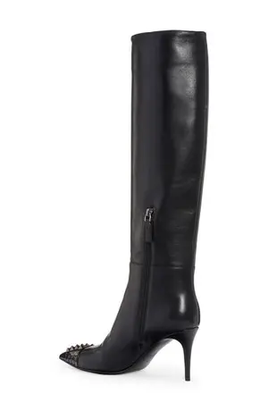 Valentino Garavani Alcove Rockstud Pointed Toe Tall Boot