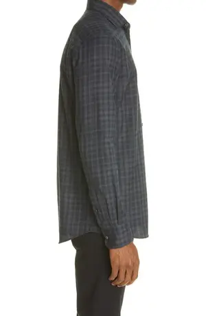 Zegna Madras Cotton Button-up Shirt