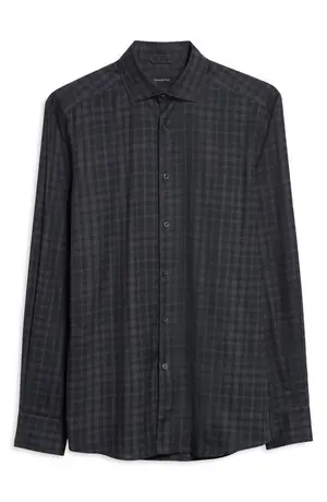Zegna Madras Cotton Button-up Shirt