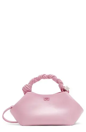 GANNI Ganni Small Bouclette Top Handle Bag Pink Nectar