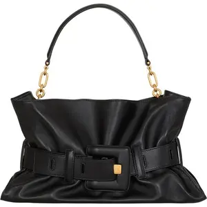 Balmain Medium Anthem Bag In Smooth Leather - Black