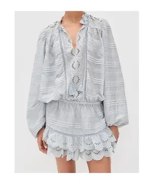 Isabel Marant Étoile Preya Ruffled Cotton Mini Dress