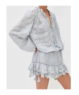 Isabel Marant Étoile Preya Ruffled Cotton Mini Dress