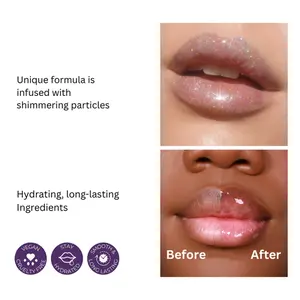 QUEEN COSMETICS Diamond Shimmer High Shine Lip Gloss - Cherry Pie
