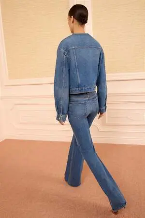 Ulla Johnson The Briar Collarless Denim Jacket - Danube