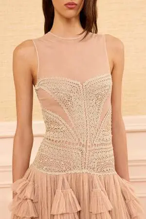 Ulla Johnson Orla Crochet & Tulle Dress