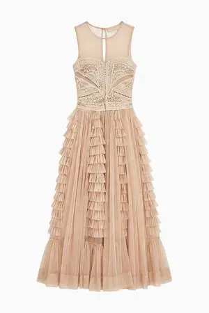 Ulla Johnson Orla Crochet & Tulle Dress