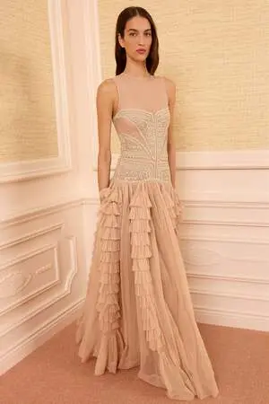 Ulla Johnson Orla Crochet & Tulle Dress