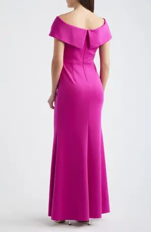 Eliza J Off-the-shoulder Mermaid Gown