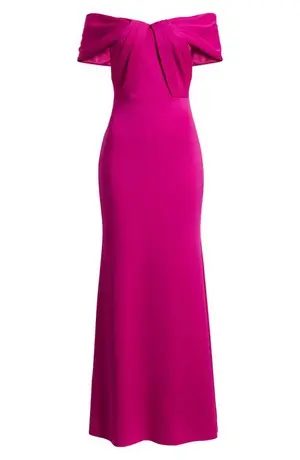 Eliza J Off-the-shoulder Mermaid Gown
