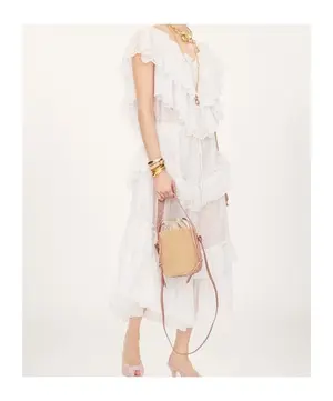 Chloé Woody Drawstring Small Basket Bag