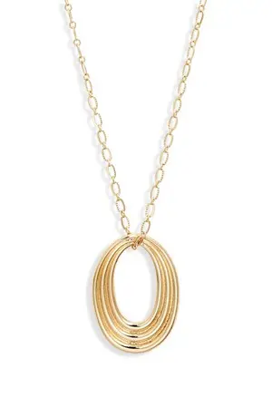 Nordstrom Concentric Circle Pendant Necklace - Gold
