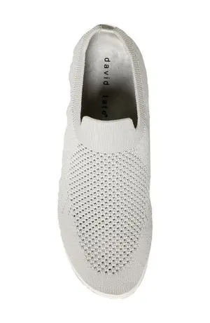 DAVID TATE Galvin Slip-on Sneaker - Bone Fabric