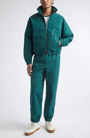 Ami Embossed De Coeur Water Repellent Windbreaker Jacket