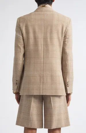 AMI Paris Prince Of Wales Plaid Virgin Wool Twill Jacket