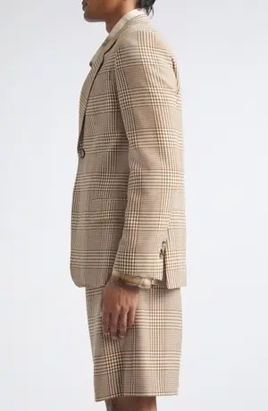 AMI Paris Prince Of Wales Plaid Virgin Wool Twill Jacket