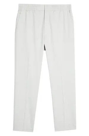 Topman Slim Fit Check Crop Pants