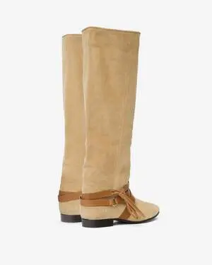 Isabel Marant Étoile Silmon High Boots - Deep Beige-chestnut