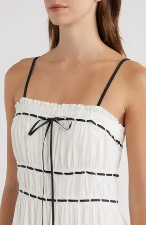Lulus Ilse Front Tie Midi Dress