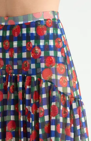 HUTCH Maeden Floral Cover-up Midi Skirt