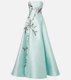 Costarellos Mavia Embellished Bustier Gown