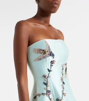 Costarellos Mavia Embellished Bustier Gown