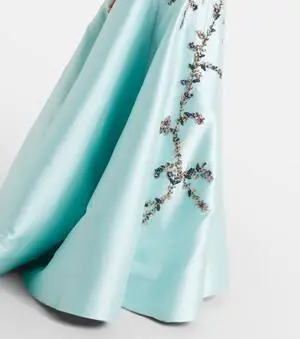 Costarellos Mavia Embellished Bustier Gown