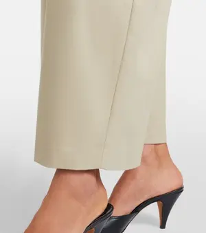 Altuzarra Wilson Cotton Wide-leg Trousers - Beige
