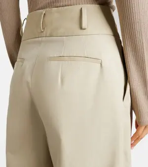 Altuzarra Wilson Cotton Wide-leg Trousers - Beige