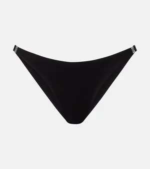 Tory Burch T Monogram Bikini Bottoms - Black