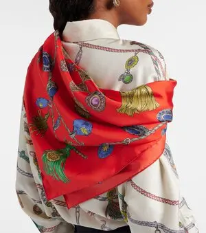 Versace Printed Silk Twill Shirt