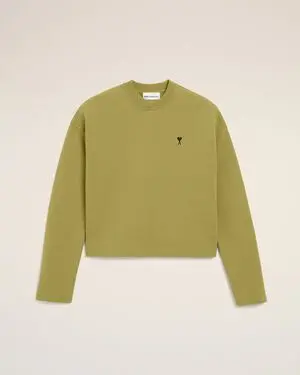 Ami Paris Cropped Sweatshirts Hoodies For Women