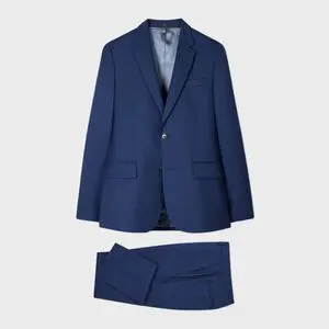 Paul Smith The Soho Tailored-fit Mid Wool 'a Suit To Travel - Blue