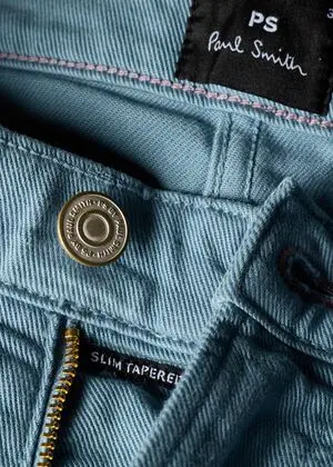 Paul Smith Slim Tapered-fit Light Garment-dyed Jeans