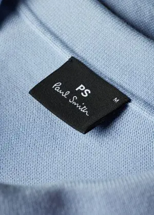 Paul Smith Light 'sports Stripe' Zip Neck Polo Shirt