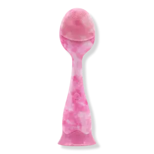 BLUSHLY Silicone Facial Cleansing Brush With Heat - Pink Marble