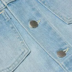 L'Agence Janelle Jean Jacket In Light Vintage Wash - Bayridge