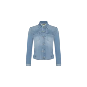 L'Agence Janelle Jean Jacket In Light Vintage Wash - Bayridge