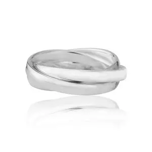 AUREE JEWELLERY Sterling Knightsbridge Russian Wedding Trinity Ring