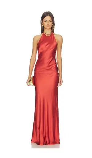 Bec & Bridge Quentin Racer Maxi Dress - Paprika