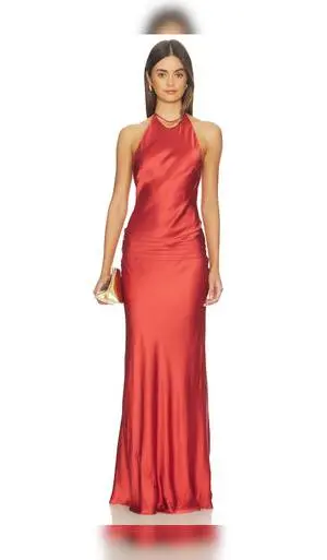 Bec & Bridge Quentin Racer Maxi Dress - Paprika