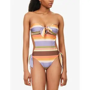 Zimmermann Solstice Scarf Tie Swimsuit
