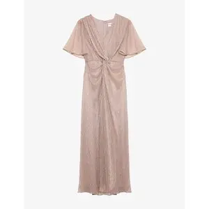 PHASE EIGHT Dorinda Woven Maxi Dress - Metallic