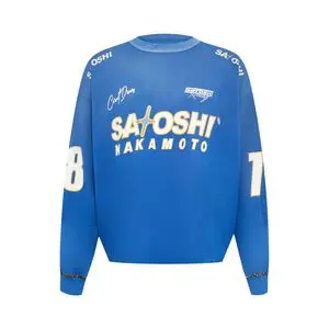 SATOSHI NAKAMOTO Mesh Moto Jersey - Blue